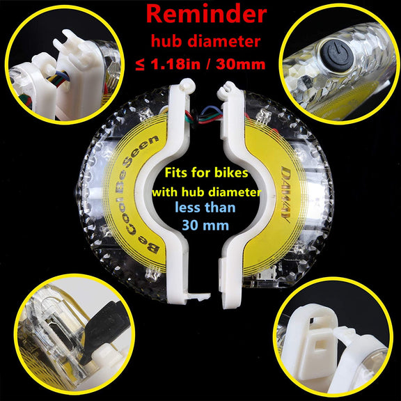 DAWAY Rechargeable Bike Wheel Lights - A16 Cool Led Bicycle Tire Light ...