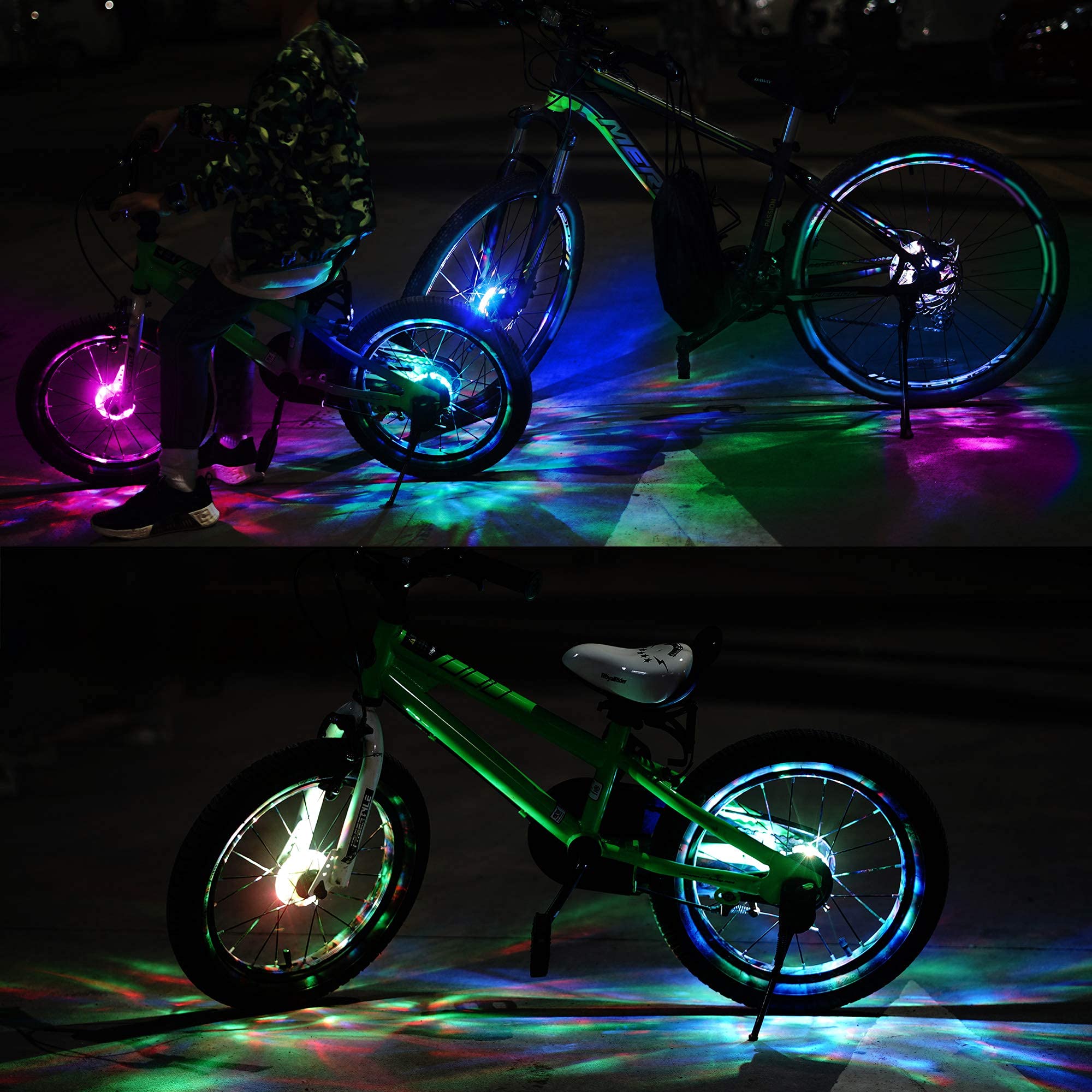 DAWAY Rechargeable Bike Wheel Lights - A16 Cool Led Bicycle Tire Light ...