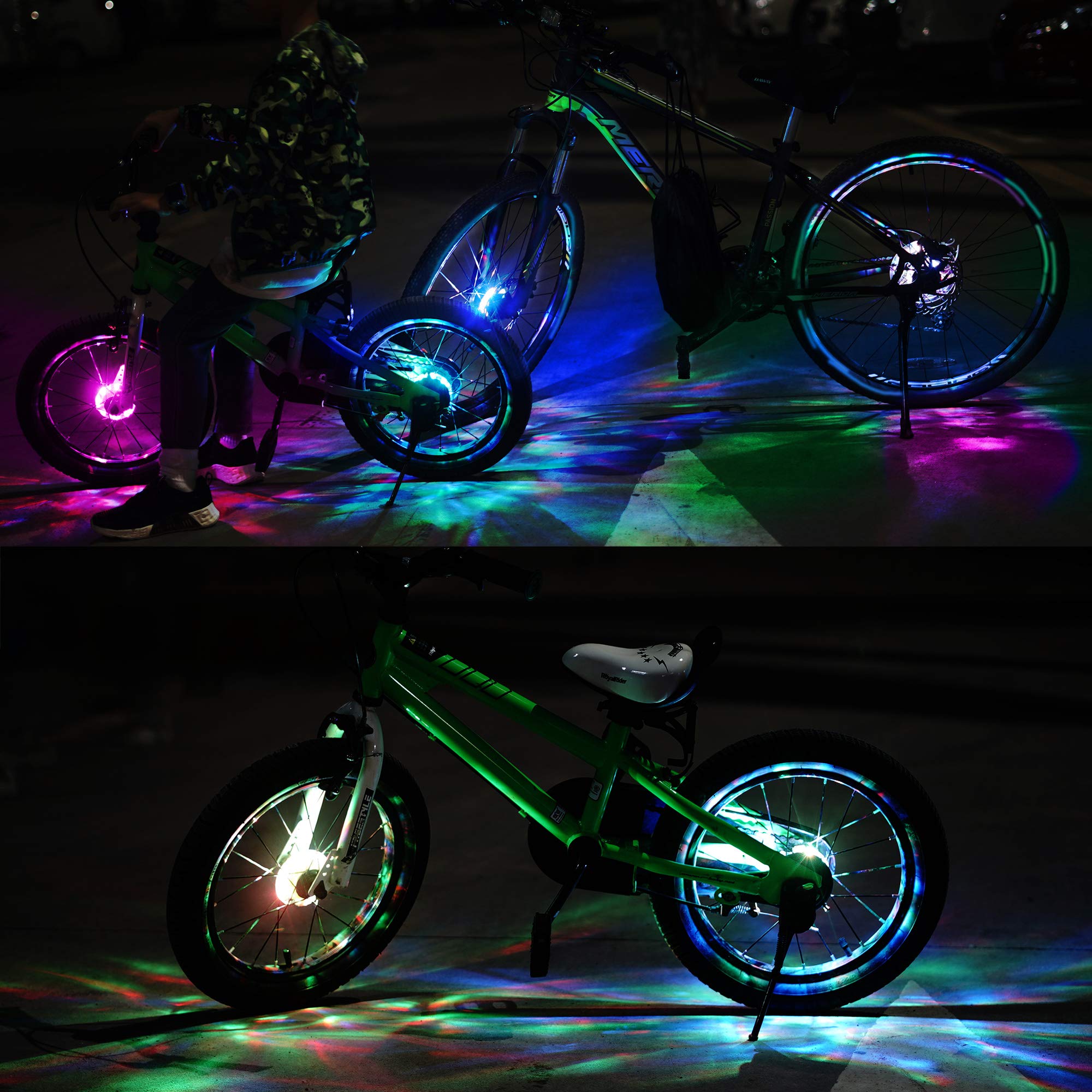 DAWAY Rechargeable Bike Wheel Lights - A16 Cool Led Bicycle Tire Light ...